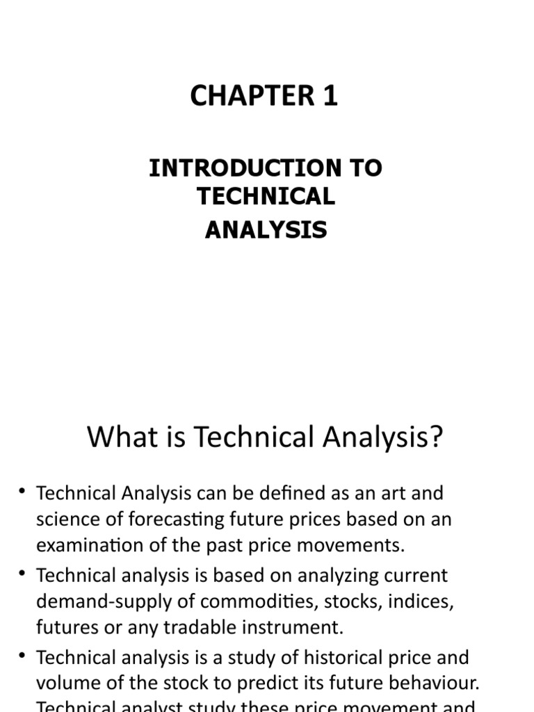 Introduction to Technical Analysis | PDF | Market Trend | Technical ...