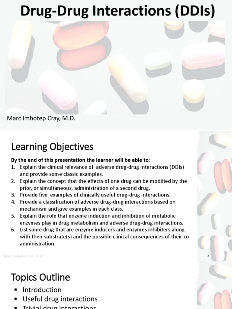 Drug-Drug Interactions (DDIs) | PDF | Pharmaceutical Drug | Enzyme Inhibitor
