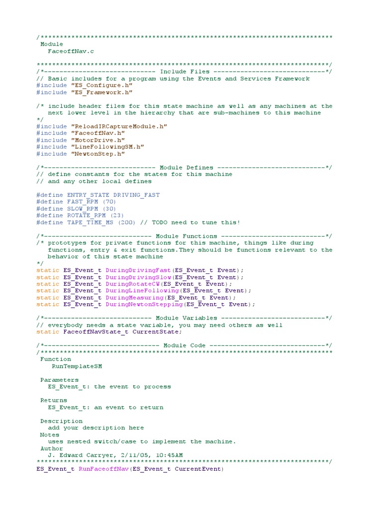 Faceoffnav | Download Free PDF | Subroutine | Parameter (Computer Programming)