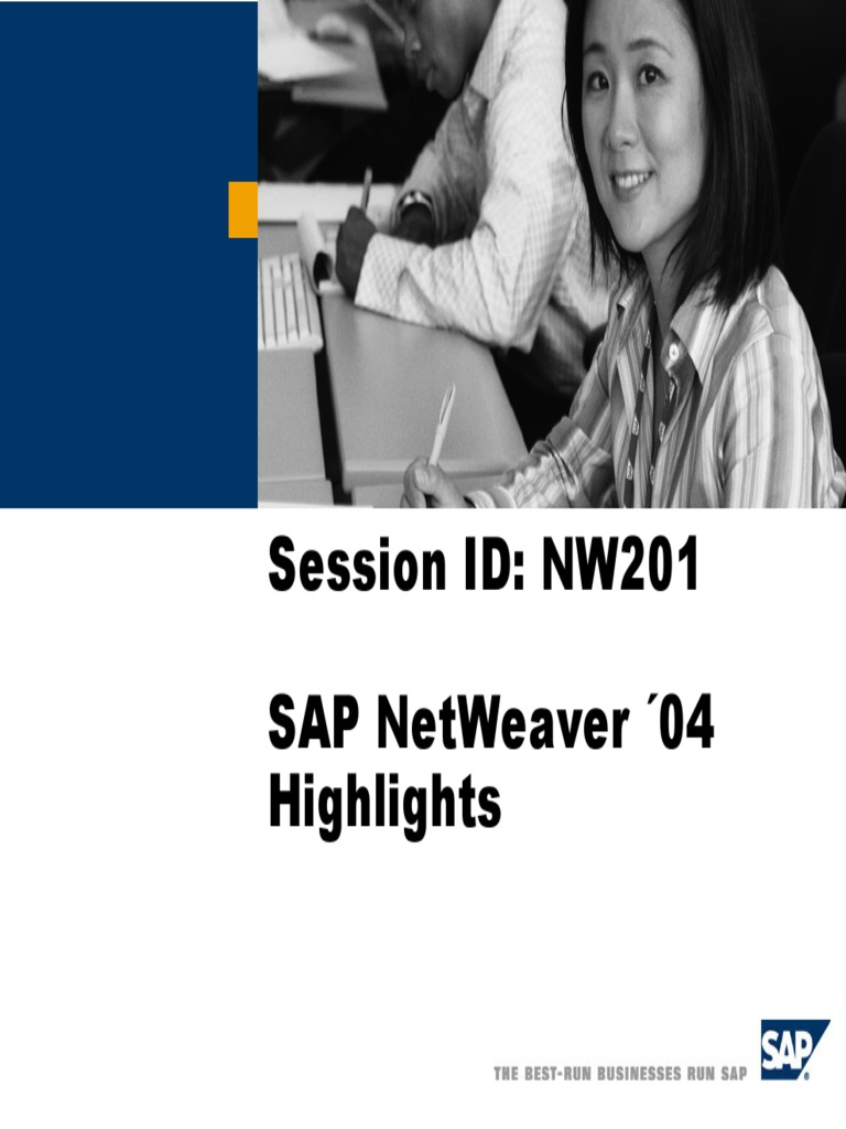 Session Id: Nw201 Sap Netweaver 04 Highlights | PDF | Business Process ...