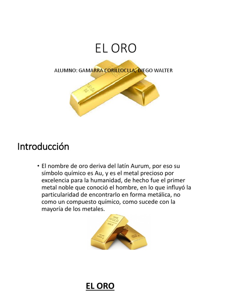 Información sobre el Oro y Minería Sostenible | PDF | Oro | Minería