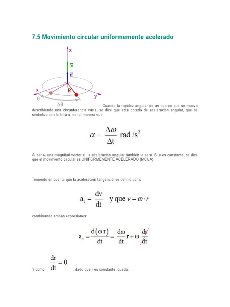 Ejercicios MCU | PDF | Aceleración | Movimiento (física)