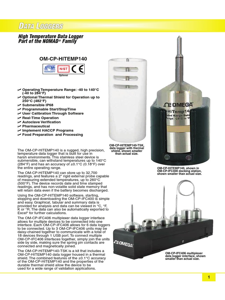 Omega Om Cp Hitemp140 Pt 1 | Usb | Software