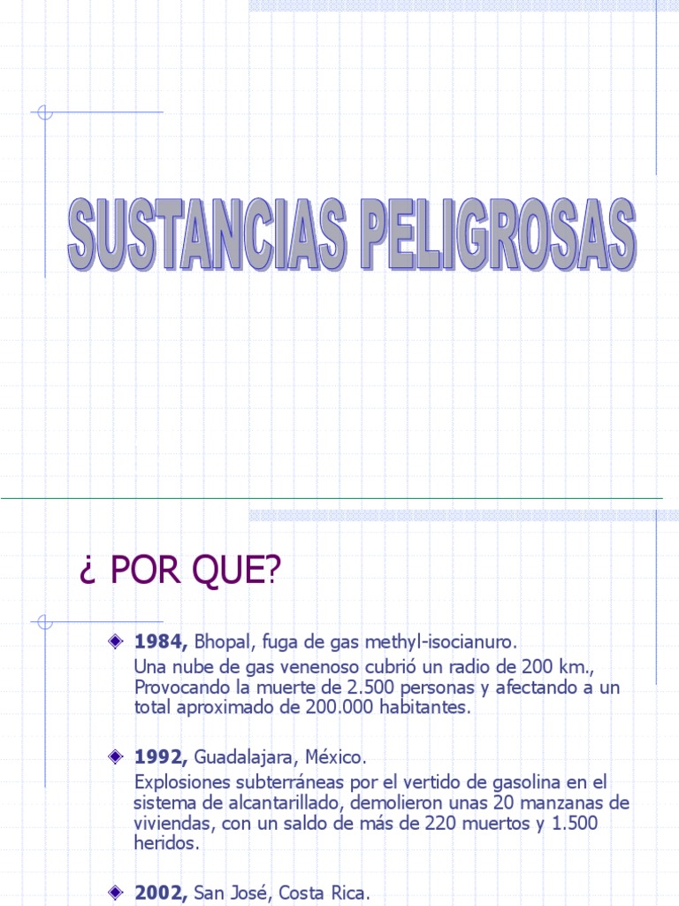 Manejo de Sustancias Peligrosas Concepto-1 | PDF | Quemar | Toxicidad