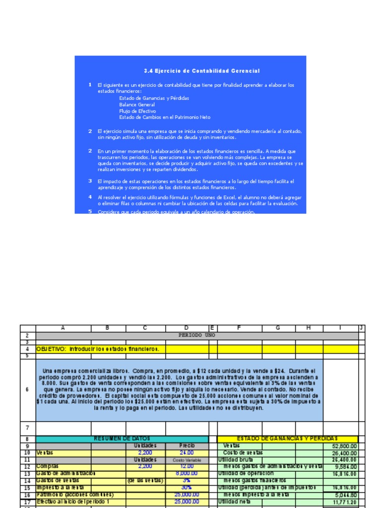 PERU 3 4 EJERCICIO DE CONTAB GERENCIAL 1 A 5 Au00D1OS 67 | PDF | Costo | Depreciación