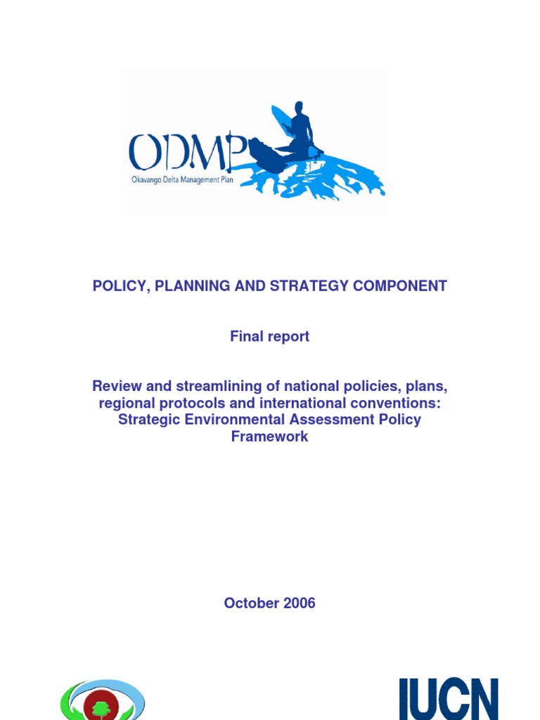 Strategic Environmental Assessment Framework | PDF | Environmental ...