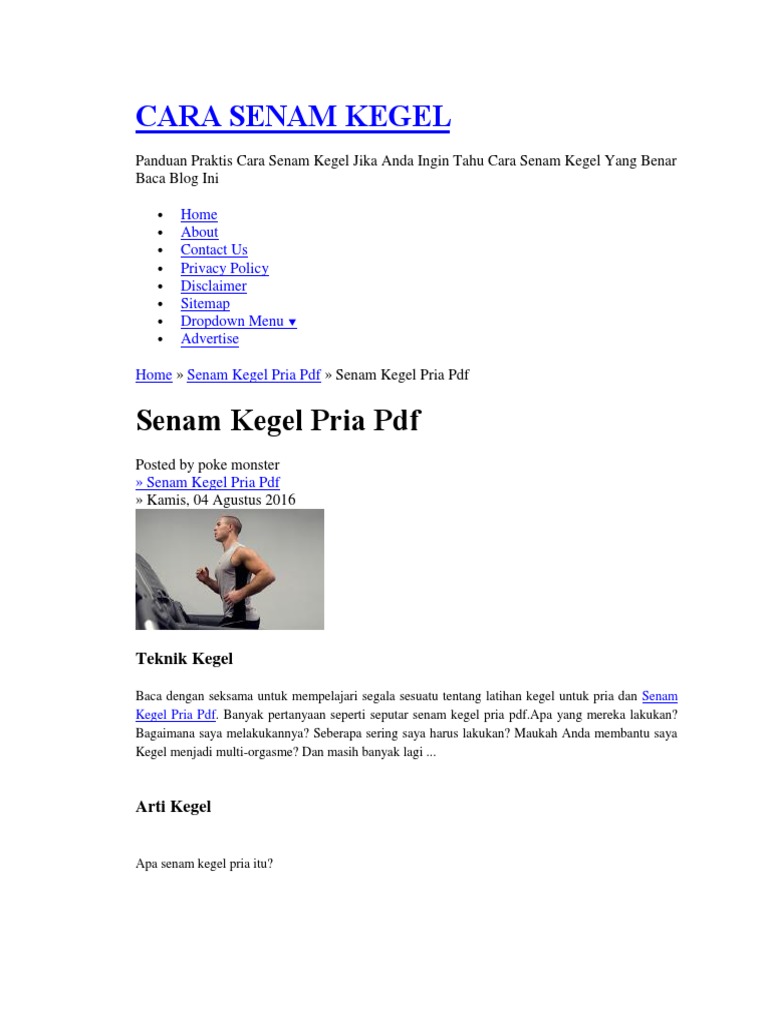 Senam Kegel Pria | PDF