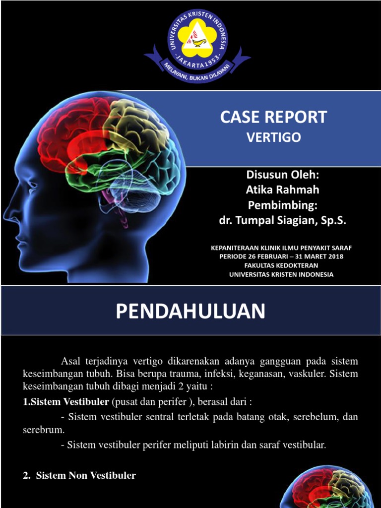 Case Report Vertigo | PDF