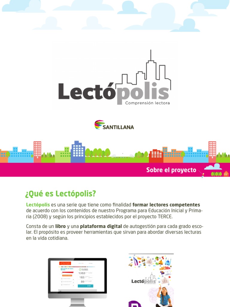 Presentacion Lectopolis Santillana 2018 | PDF | Lectura (proceso) | Información