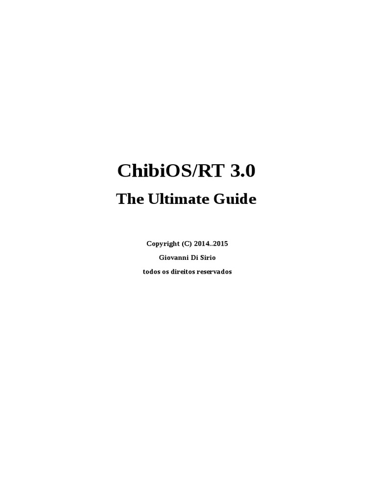 ChibiOS - RT 3.0 - The Ultimate Guide - PT | PDF | Thread (informática ...