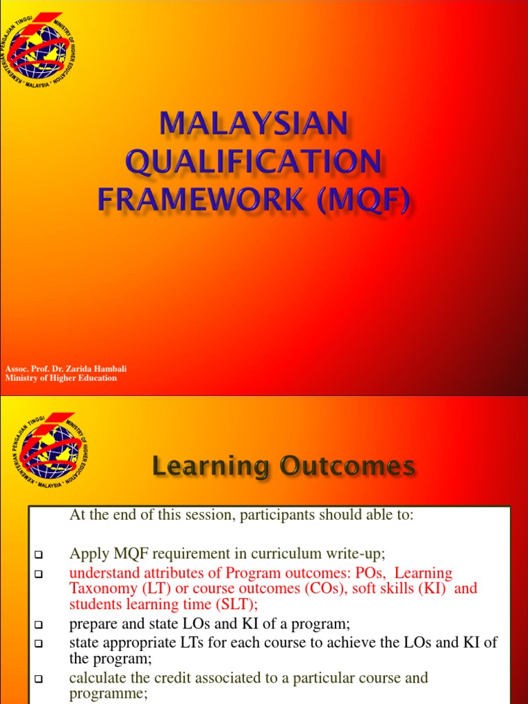 MQF Guideline | PDF | Goal | Teaching