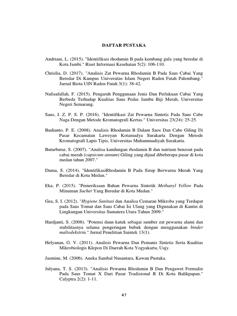 Daftar Pustaka | PDF