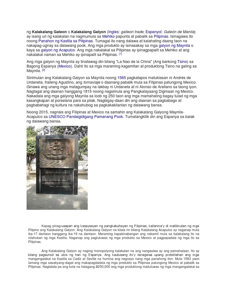 Kalakalang Galyon | PDF