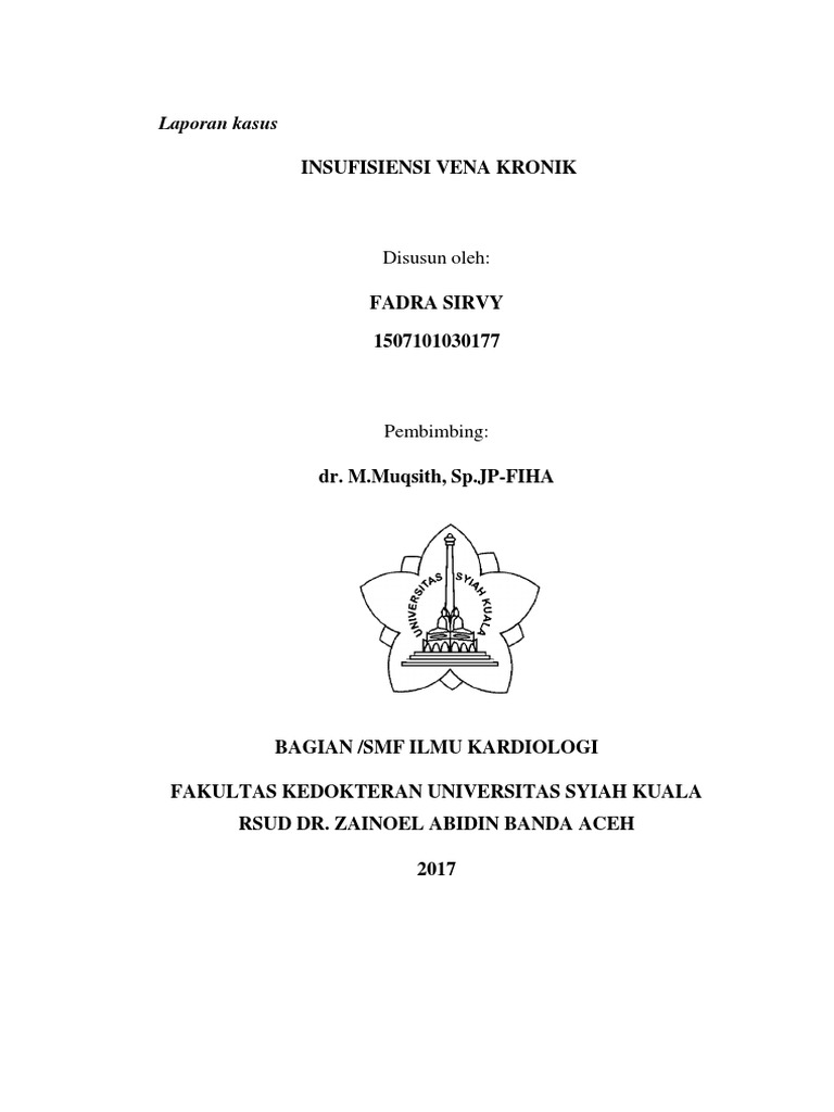 Insufisiensi Vena Kronik - Fadra Sirvy | PDF