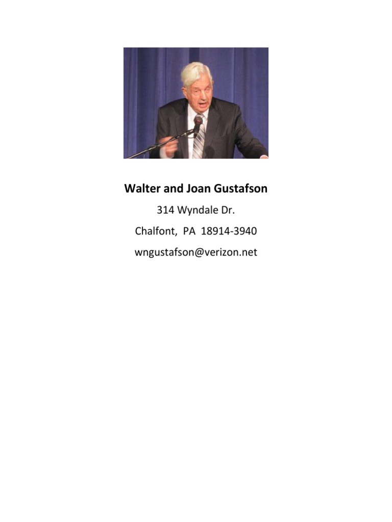 Walter Gustafson For Scribd | PDF