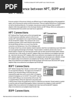BSPT Whitworth Tapered Pipe Thread DIN 2999 | PDF | Cutting Tools | Tools