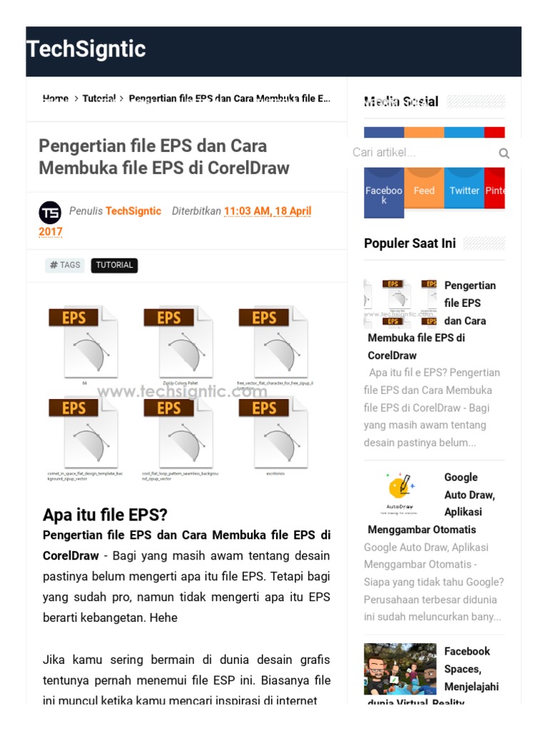 Pengertian File EPS Dan Cara Membuka File EPS Di CorelDraw | PDF ...