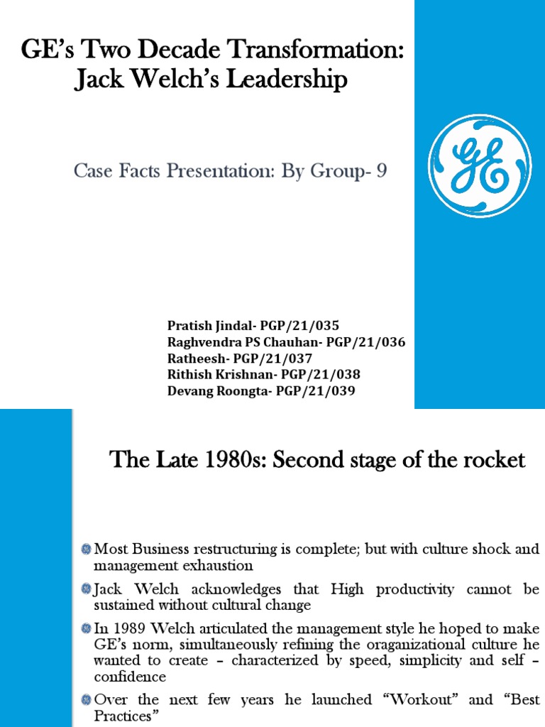 GE - Case Facts | PDF | Six Sigma | Employment