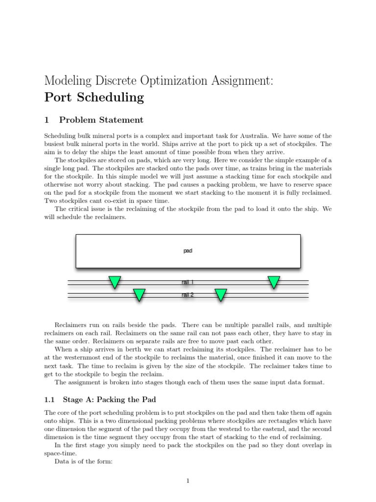 Port Scheduling | PDF | Areas Of Computer Science | Computing