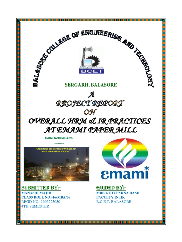 Emami Paper Mill FNT | PDF