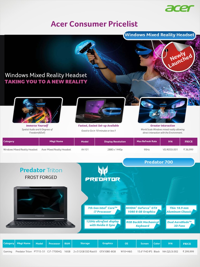Acer Price List | PDF