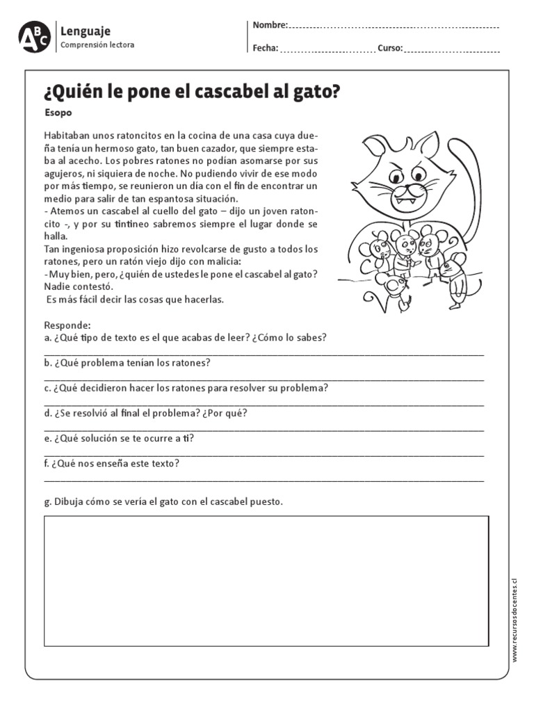 Quien Le Pone El Cascabel Al Gato | PDF