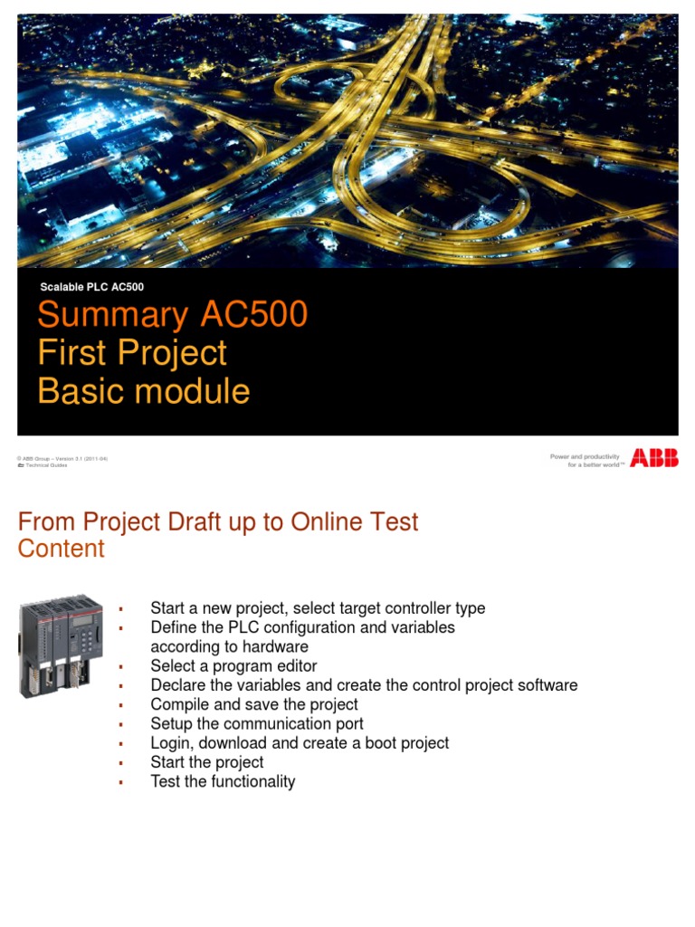 AC500 First Project | PDF | Port (Computer Networking) | Booting