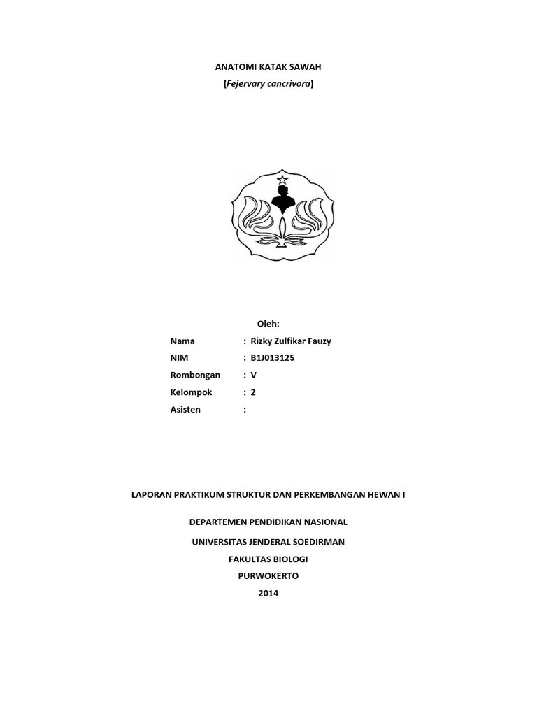 Anatomi Katak Sawah | PDF