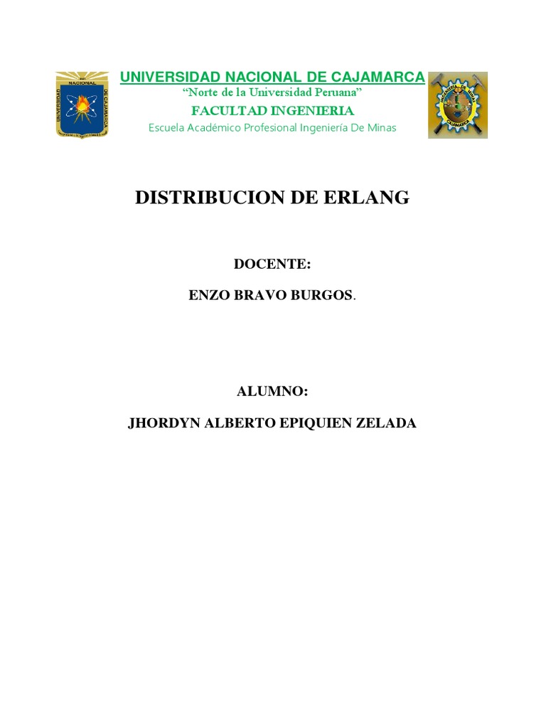 Introducción a la Distribución Erlang | PDF | Teoría estadística ...