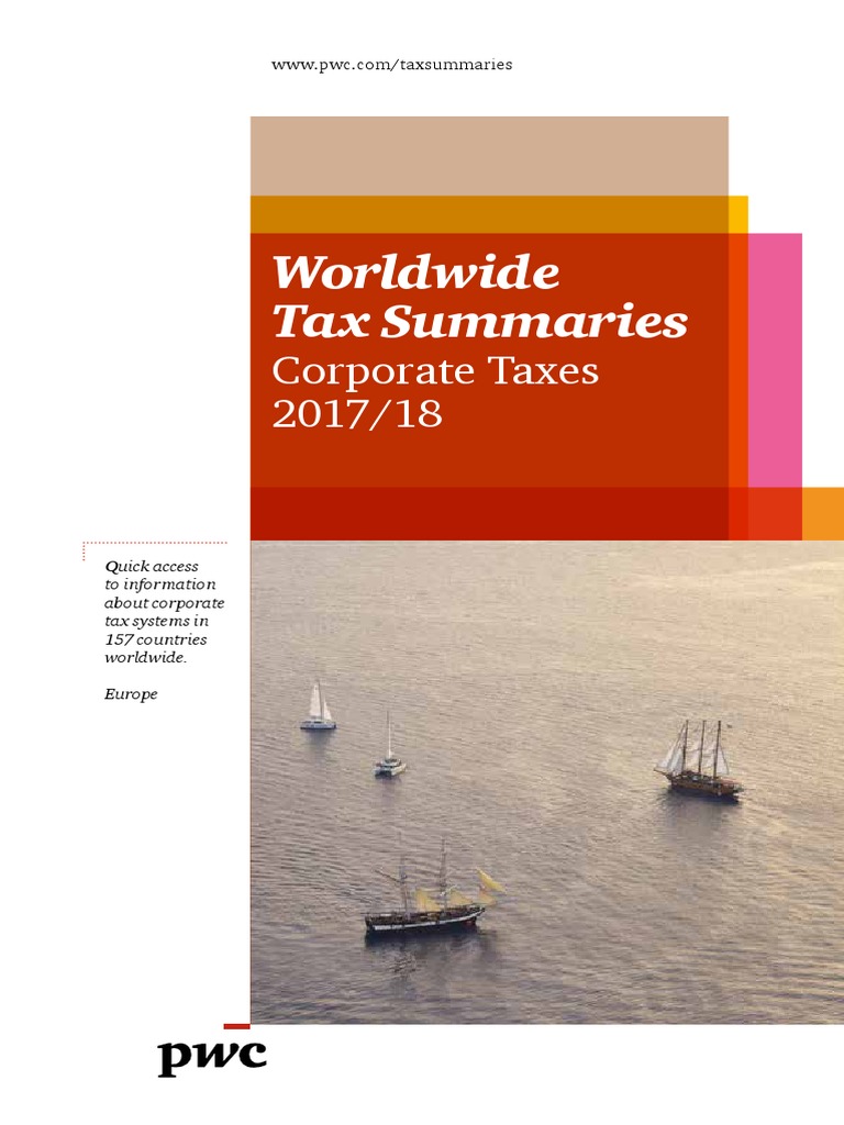 PWC Worldwide Tax Summaries Corporate Taxes 2017 18 Europe PDF | PDF ...