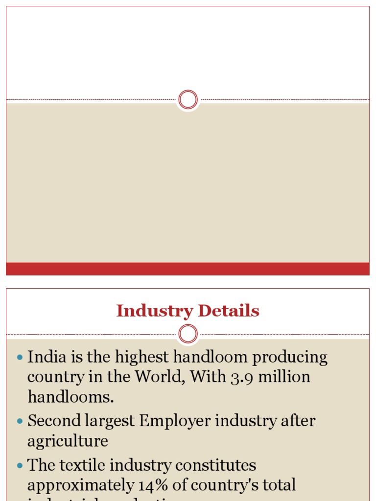 Presentation On Handloom | Download Free PDF | Loom | Textiles