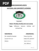 Drafting of Pleading and Conveyancing (Practical File) | PDF | Pleading | Lawsuit