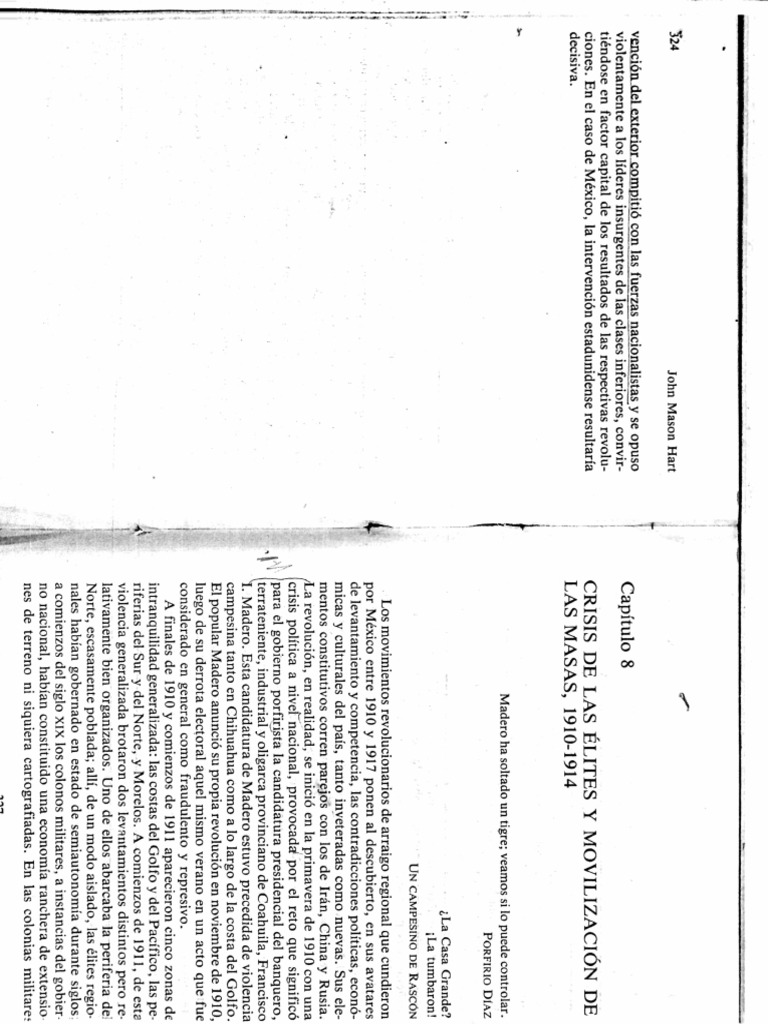 Crisis de Las Élites y Movilización de Las Masas 1910-1914. John Mason ...