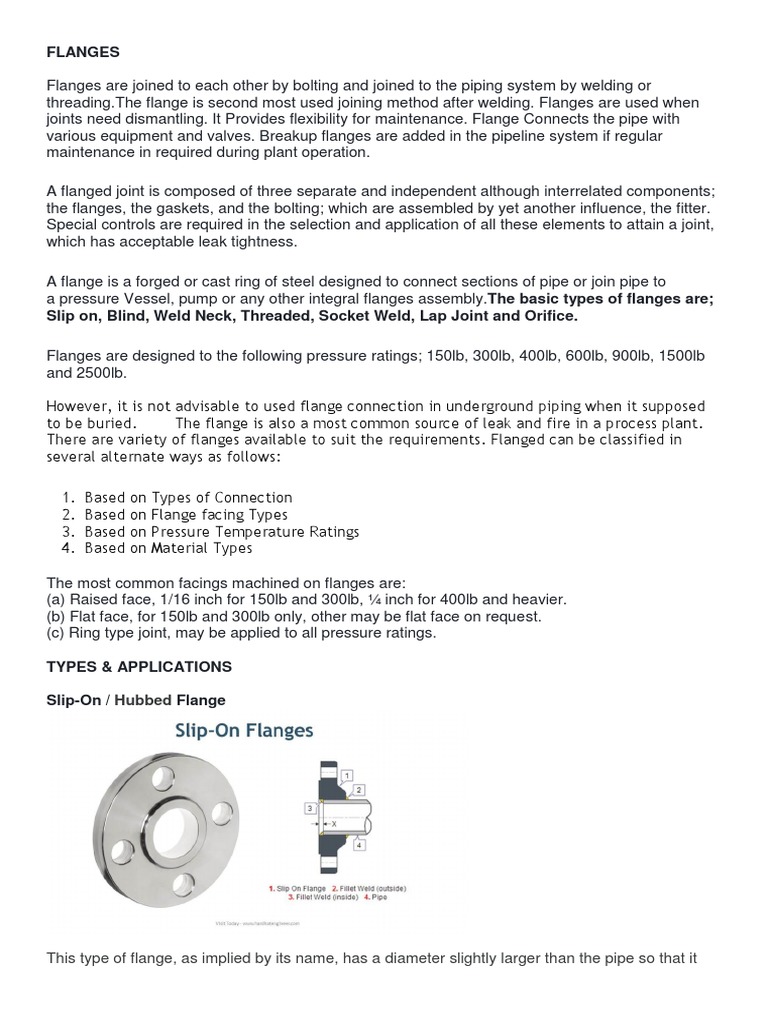 Flange | PDF | Pipe (Fluid Conveyance) | Plumbing