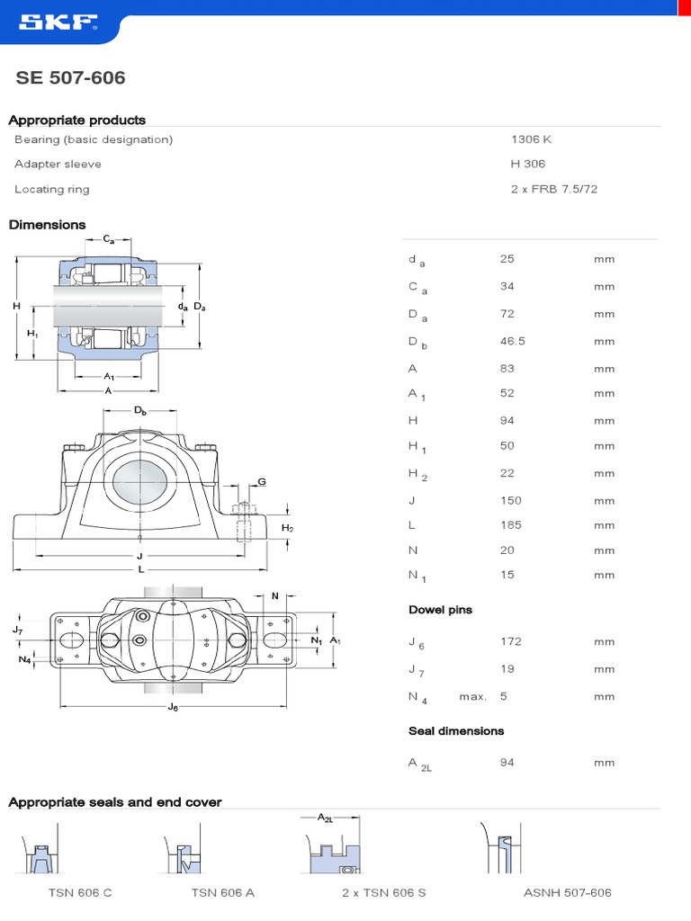 Split Plummer Block Housings SNL and SE Series for Bearings on an ...