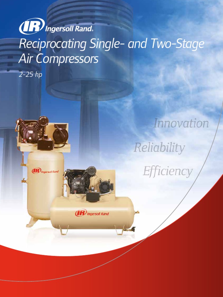 Two Stage Reciprocating Air Compressors | PDF | Clothes Dryer | Pump
