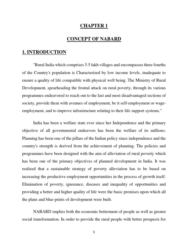 Overview of NABARD and Its Objectives | PDF | Reserve Bank Of India | Banks