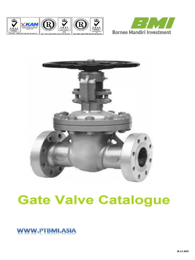 Brochure Gate Valve - 28.12.2015 | Mechanical Engineering | Liquids