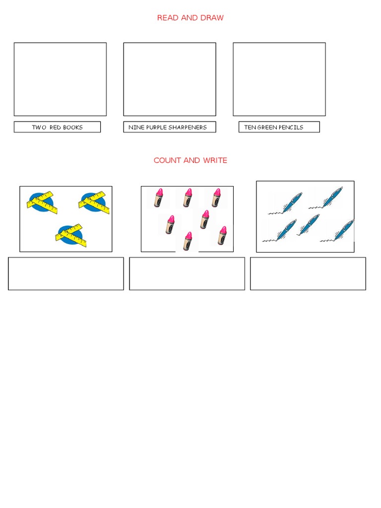 Classroom Objects and Numbers | PDF