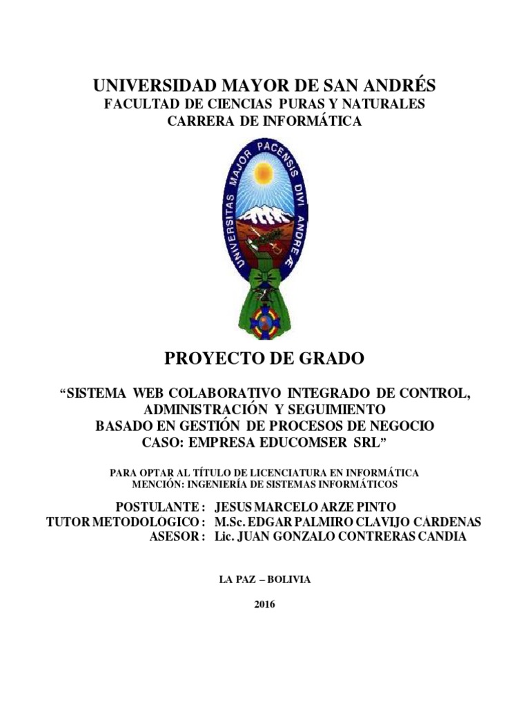 Proyecto de Grado UMSA | Descargar gratis PDF | Software como servicio ...