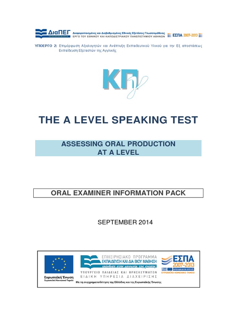 A Level Oral Examiner Info Pack | Download Free PDF | Gce Advanced ...