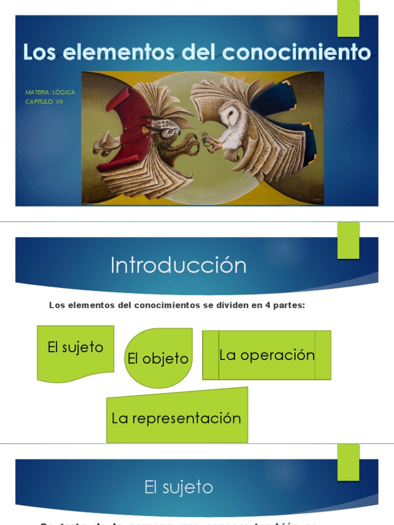 Los Elementos Del Conocimiento | PDF