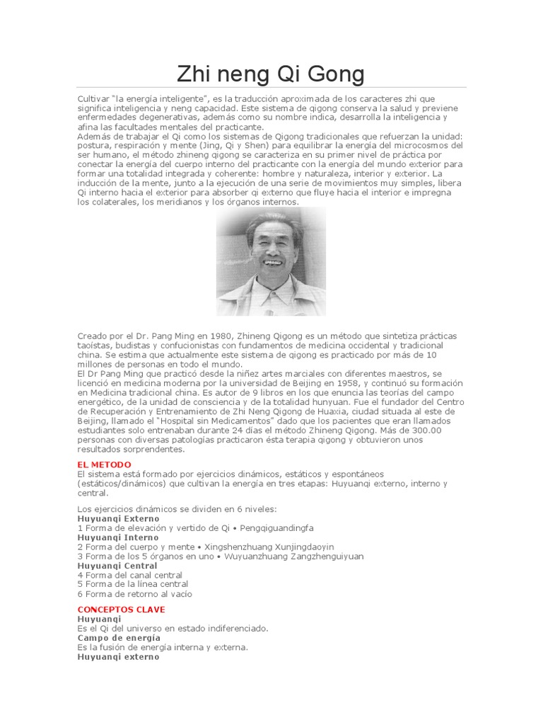 Zhi Neng Qi Gong | PDF | Qi | Medicina