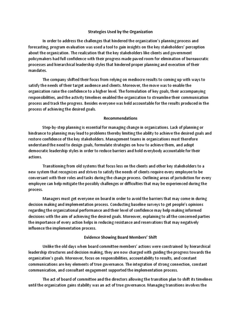 Organization | PDF | Transparency (Behavior) | Goal