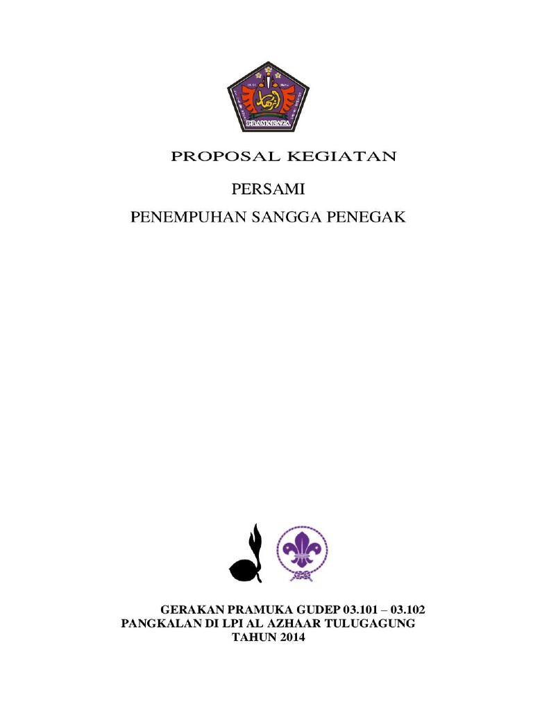 Contoh Proposal Kegiatan Pramuka | PDF