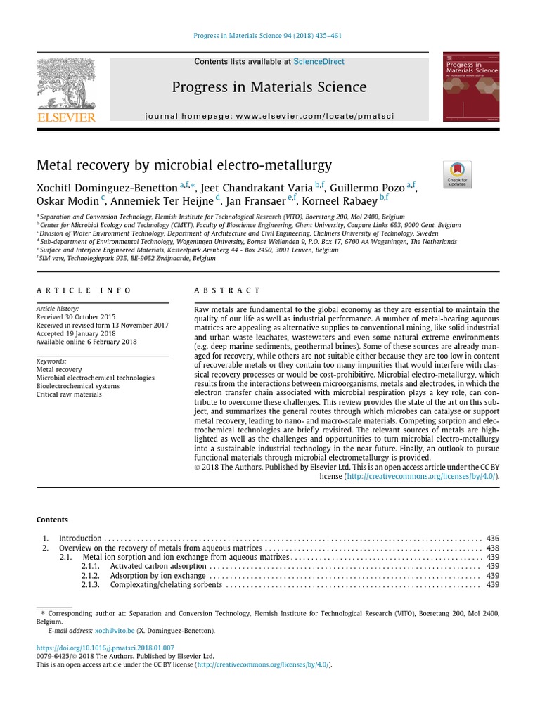 Progress in Materials Science | PDF | Ion Exchange | Adsorption