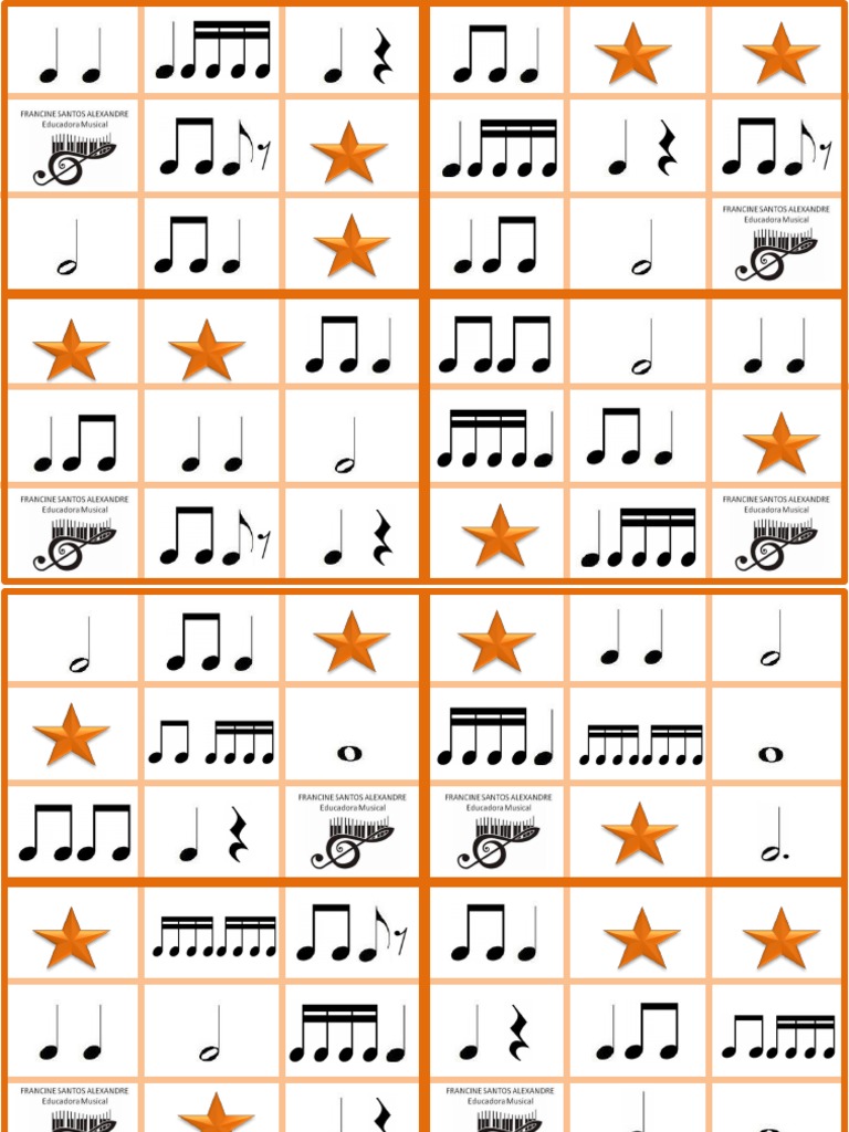 Bingo Musical - Células Ritmicas