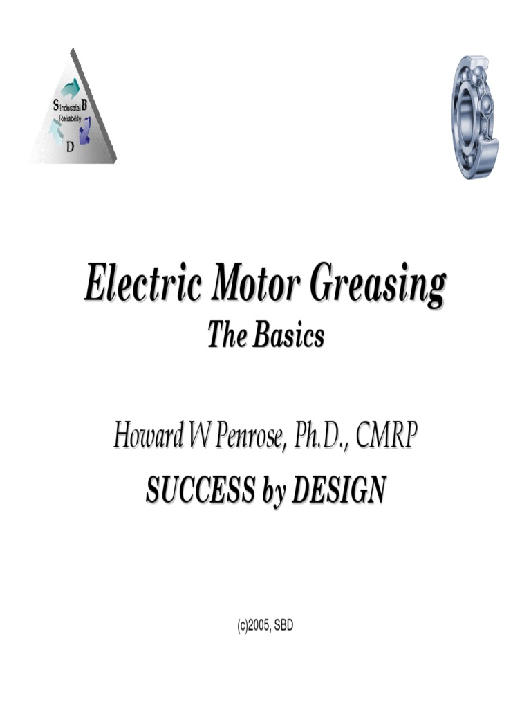 Motorbearinggreasing PDF | PDF | Bearing (Mechanical) | Steel