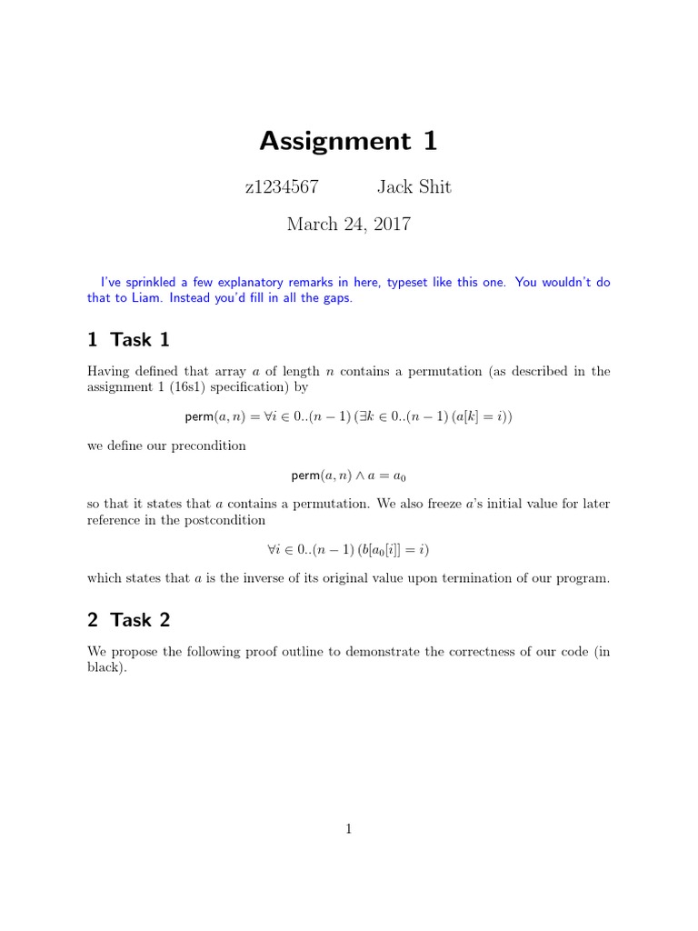 Assignment 1: z1234567 Jack Shit March 24, 2017 | PDF | Software ...