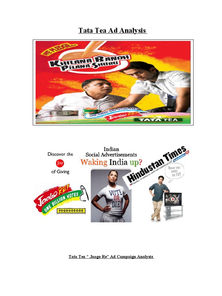 TaTa TeA Ad AnaLysiS | Download Free PDF | Brand | Tea